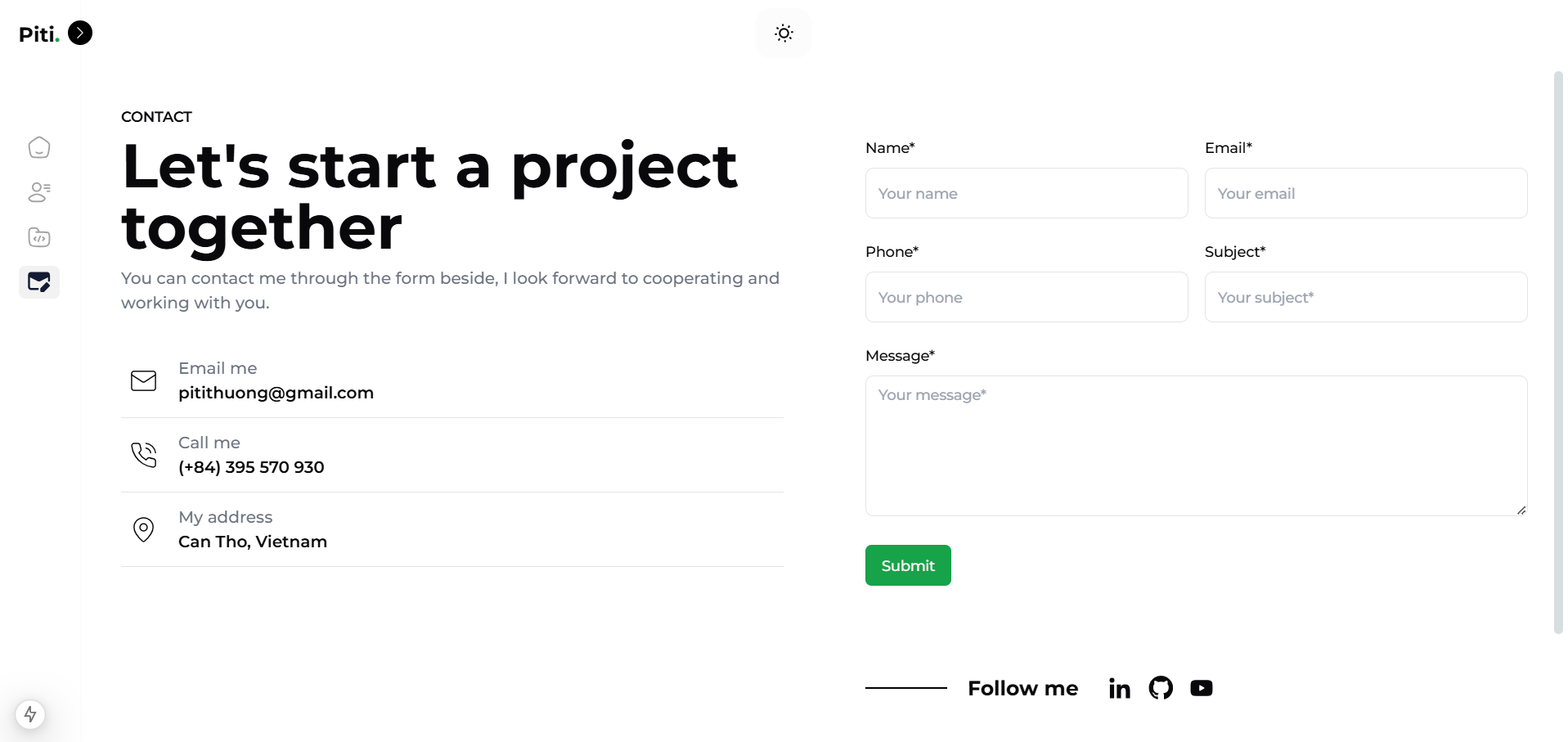 Contact Thuong Phan Thanh - Hire Full Stack Developer | Thuong Phan Thanh